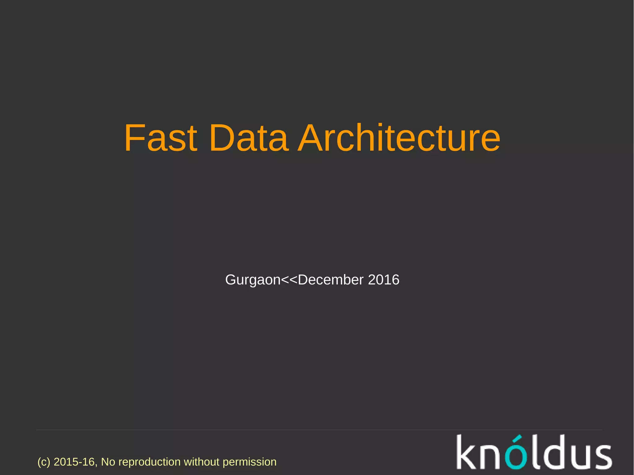Fast dataarchitecture | PPT