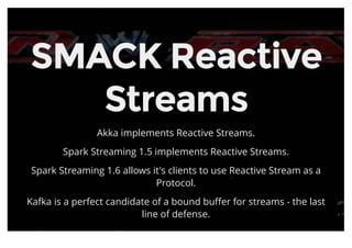 SMACK Stack - Fast Data Done Right by Stefan Siprell at Codemotion Dubai | PPT