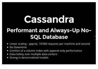 SMACK Stack - Fast Data Done Right by Stefan Siprell at Codemotion Dubai | PPT