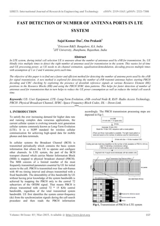 Fast detection of number of antenna ports in lte system | PDF