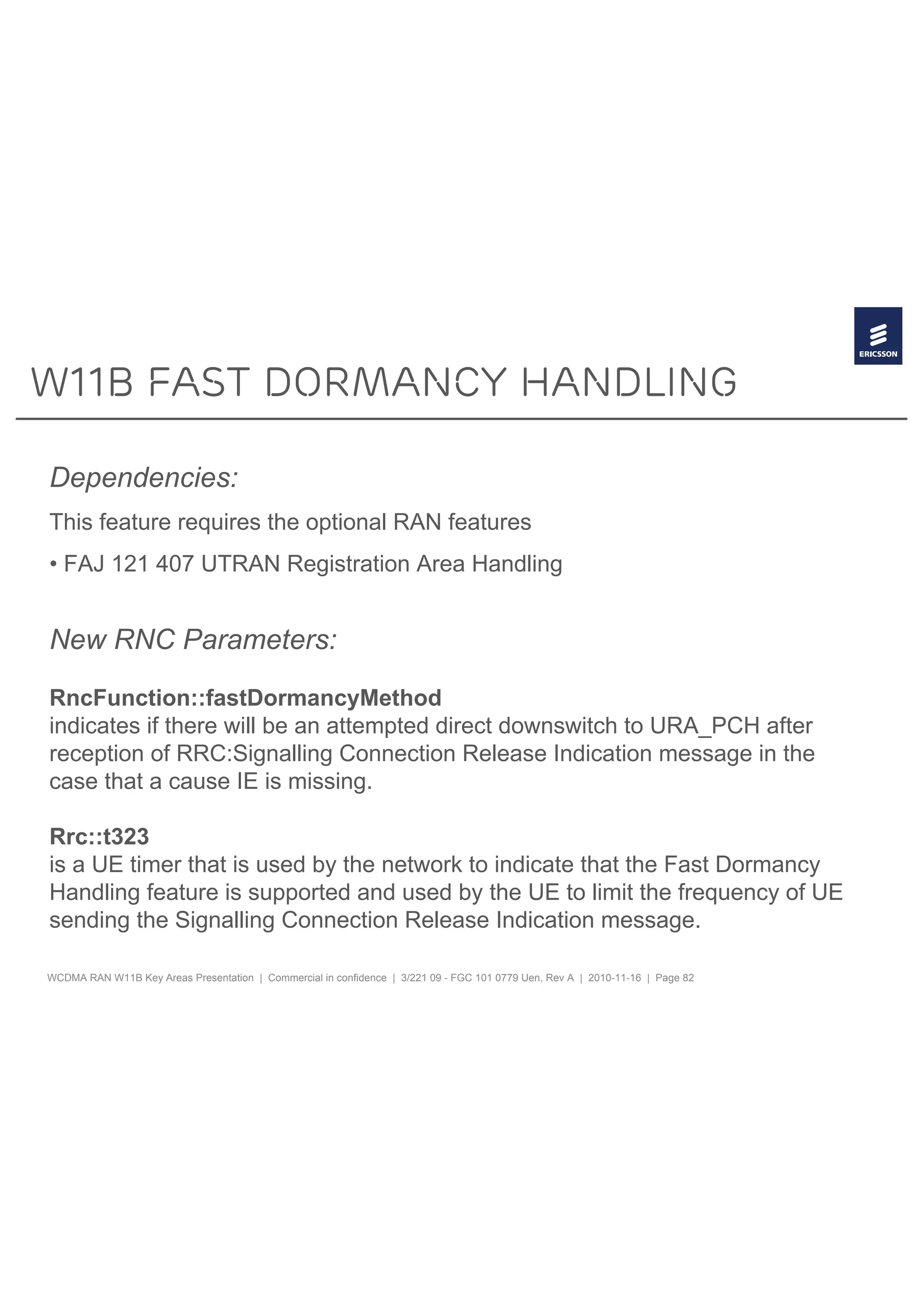 Fast dormancy handling | PDF