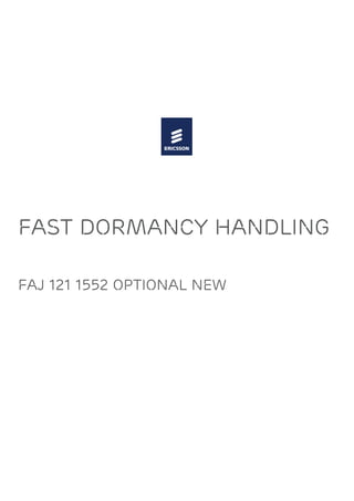 Fast dormancy handling | PDF