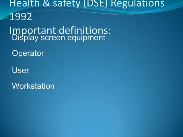 Fast dse & ergonomics | PPTX | Technology & Computing