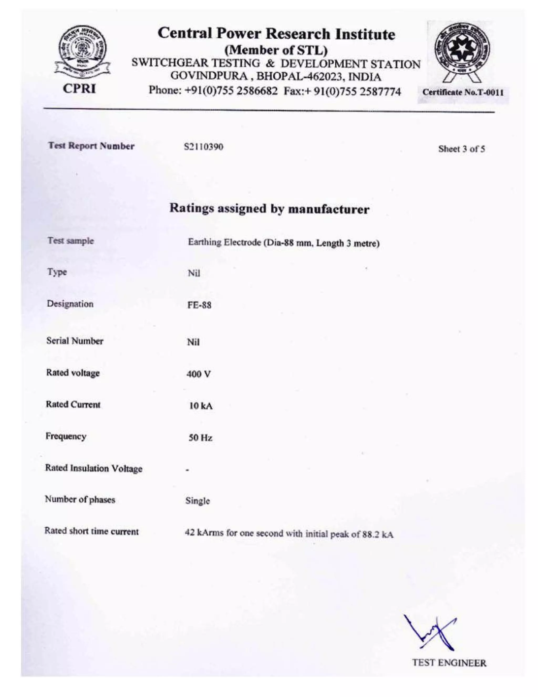 Fast electrode profile | PDF