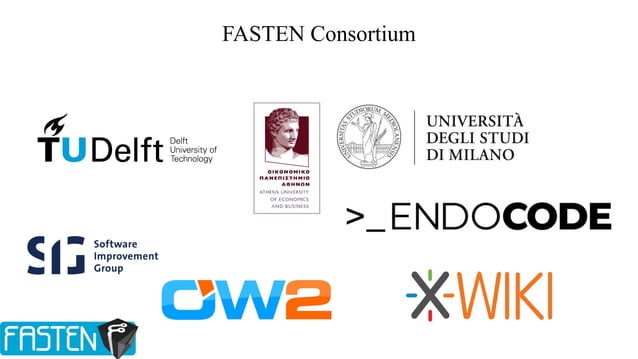 FASTEN presentation at FOSDEM 2022 : Making Dependency Management Intelligent | PPT