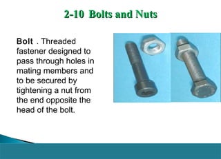 Fasteners & fastening | PPT