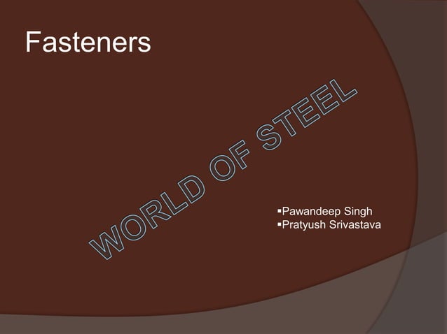 Fasteners Presentation | PPTX | Needlework | Arts and Crafts