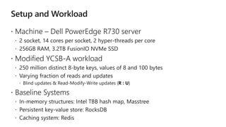 FASTER Key-Value Store and Log | PPT