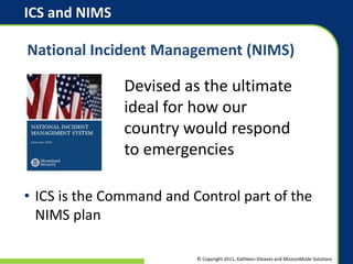 Faster, Stronger Crisis Response With ICS for Business | PPT