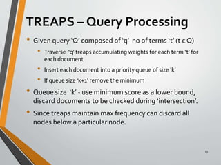 Faster and smaller inverted indices with Treaps Research Paper | PPT