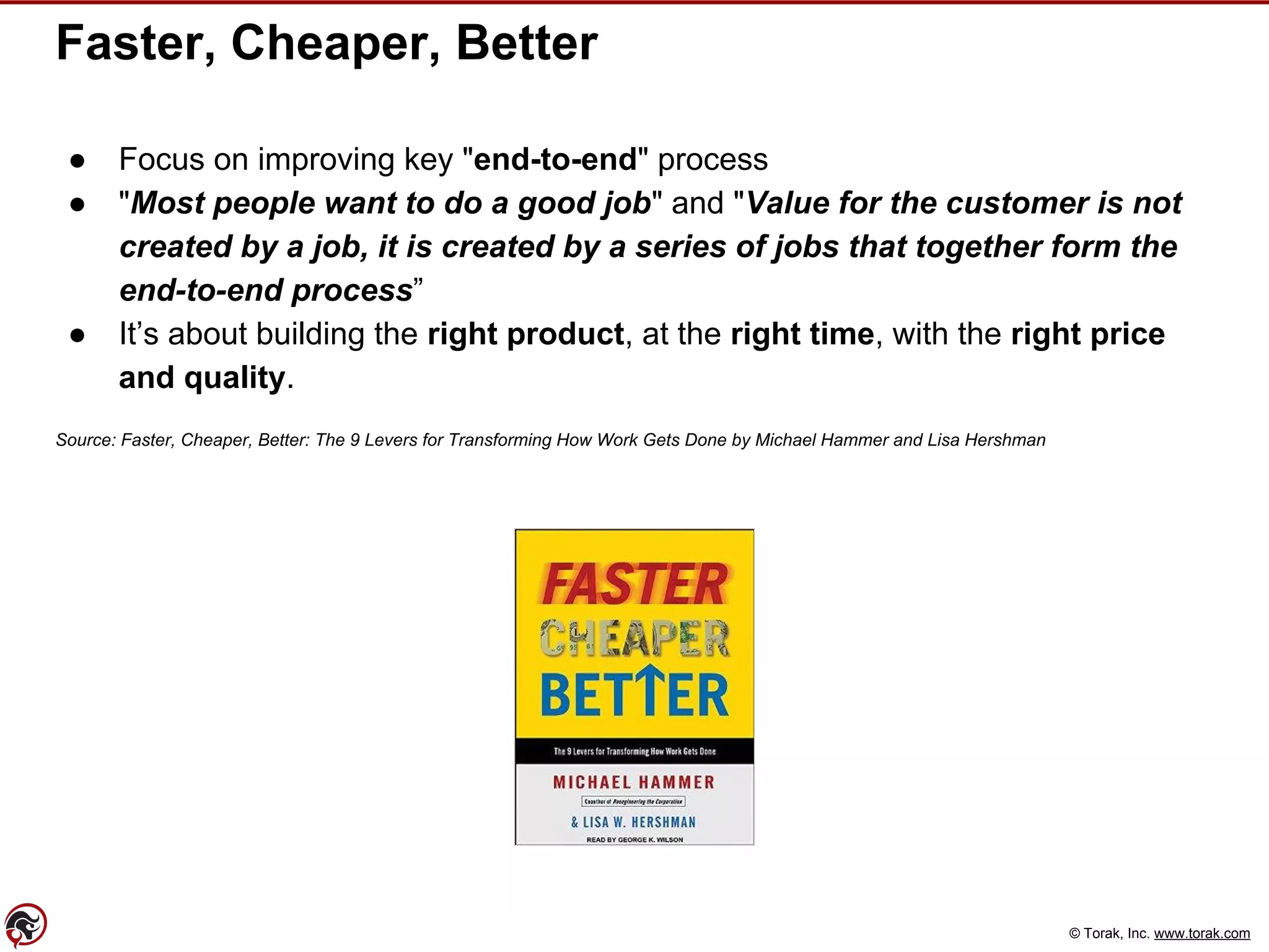 Faster Cheaper Better the Agile / Lean Way | PDF