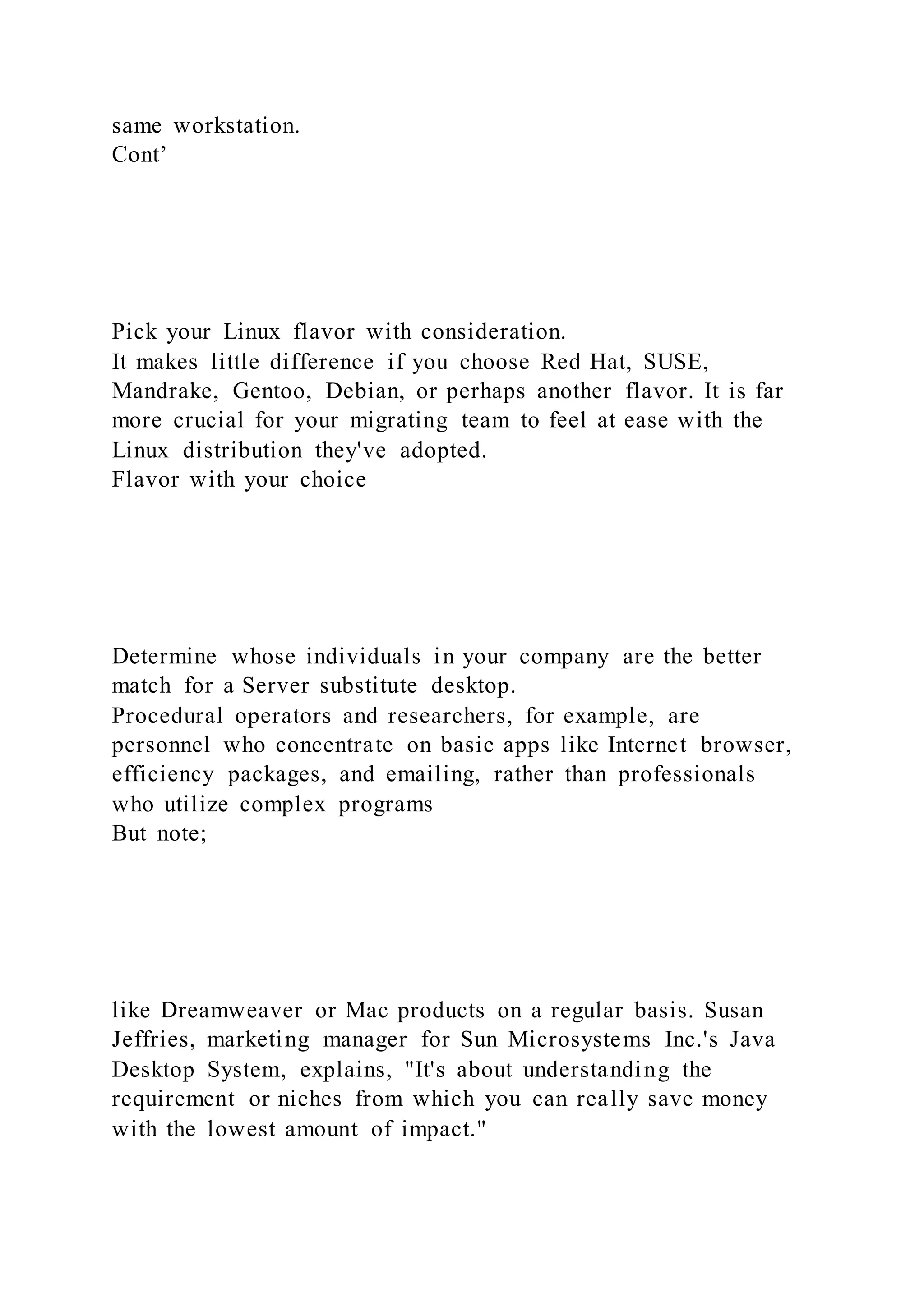 Faster Computing has contacted Go2Linux and requested a brief prop | DOCX