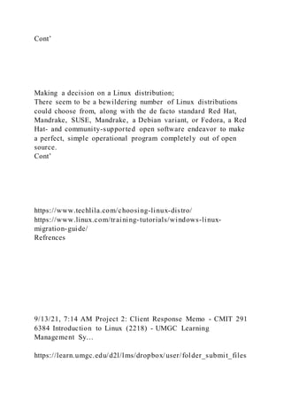 Faster Computing has contacted Go2Linux and requested a brief prop | DOCX