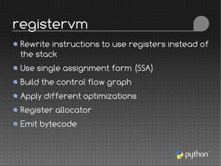 Faster Python, FOSDEM | PPT