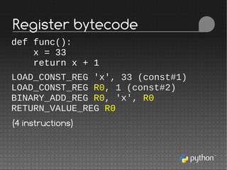 Faster Python, FOSDEM | PPT