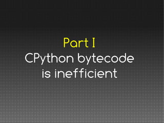 Faster Python, FOSDEM | PDF