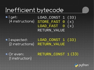 Faster Python, FOSDEM | PPT