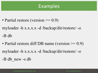 MyDUMPER : Faster logical backups and restores | PPT