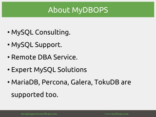 MyDUMPER : Faster logical backups and restores | PPT