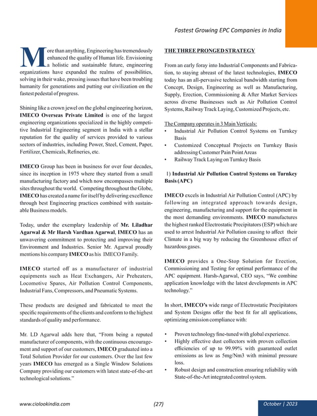 Fastest Growing EPC Companies in India.pdf | Construction Industry ...