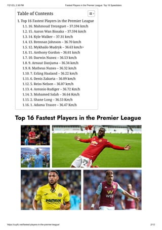 Fastest Players in the Premier League_ Top 16 Speedsters.pdf