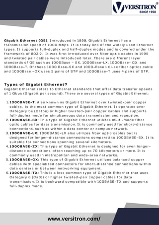 Fast Ethernet Vs Gigabit Ethernet | PDF | Computer Networking | Computing
