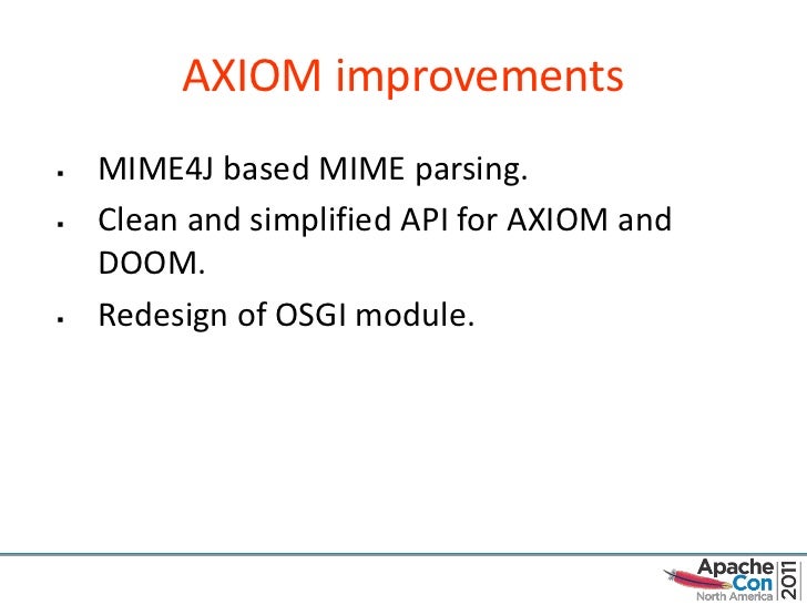 What is new in Axis2 1.7.0