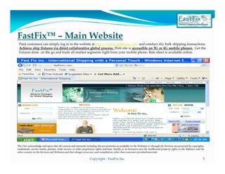 Fastfix Company Presentation | PPT