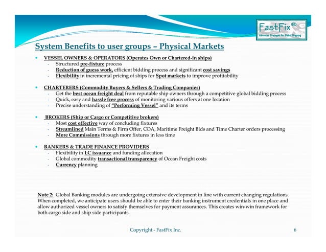 Fastfix Company Presentation | PPT