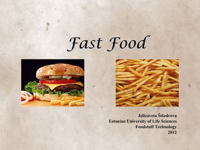 Fast food | PPT