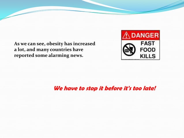 Fast food and obesity | PPTX