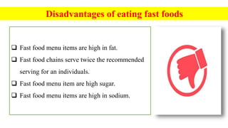 fast food and health relation entre la sante et le l alimentation | PPTX