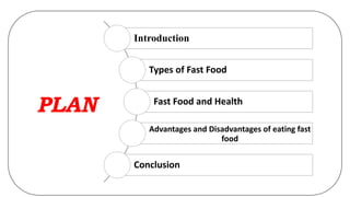 fast food and health relation entre la sante et le l alimentation | PPT