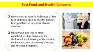 fast food and health relation entre la sante et le l alimentation | PPTX