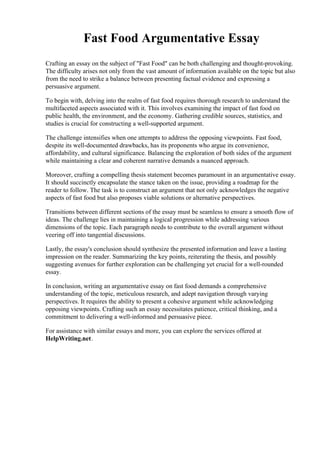 Fast Food Argumentative Essay.pdf