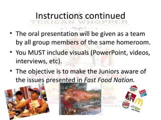 Fast food boricuas webquest | PPT