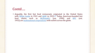 Fast food chain | PPTX