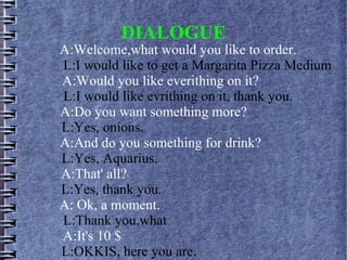 Fast food dialogue | PPT