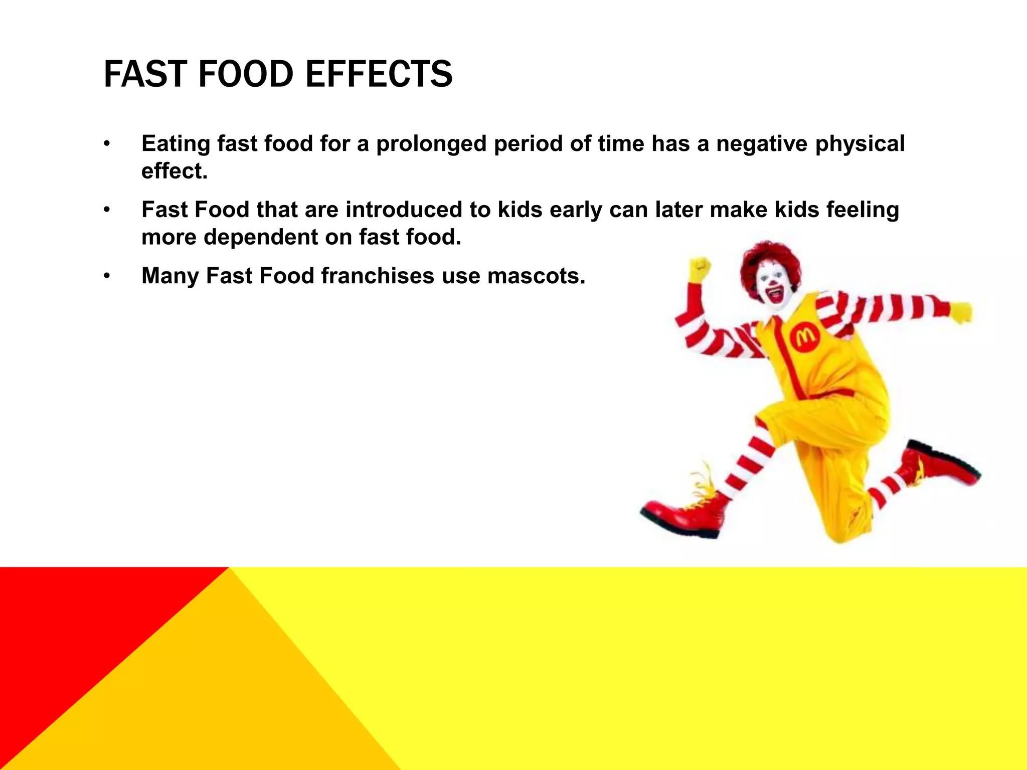 Fast food effects | PPTX