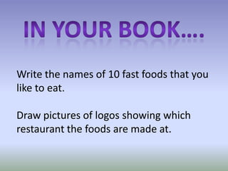 Fast food how it works | PPT