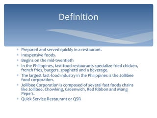 Fast food industry | PPT
