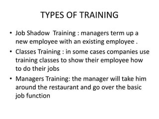 Fast food management | PPTX