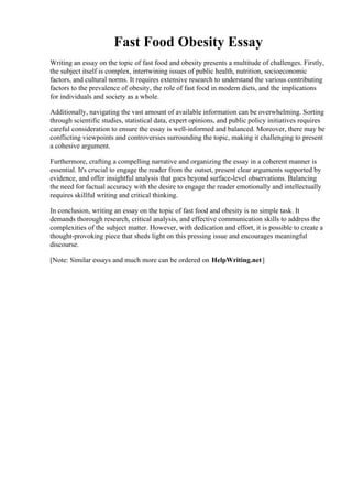 Fast Food Obesity Essay.pdf