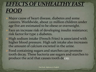 Fast food presentation | PPTX