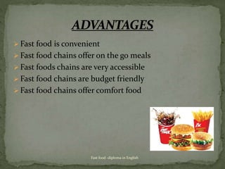 Fast food presentation | PPTX