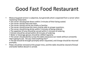 Fast food restaurant | PPT