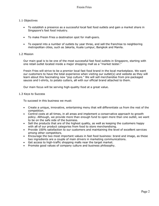 Fast food restaurant_business_plan | DOC