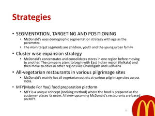 Fast food retailing in india case analysis | PPTX