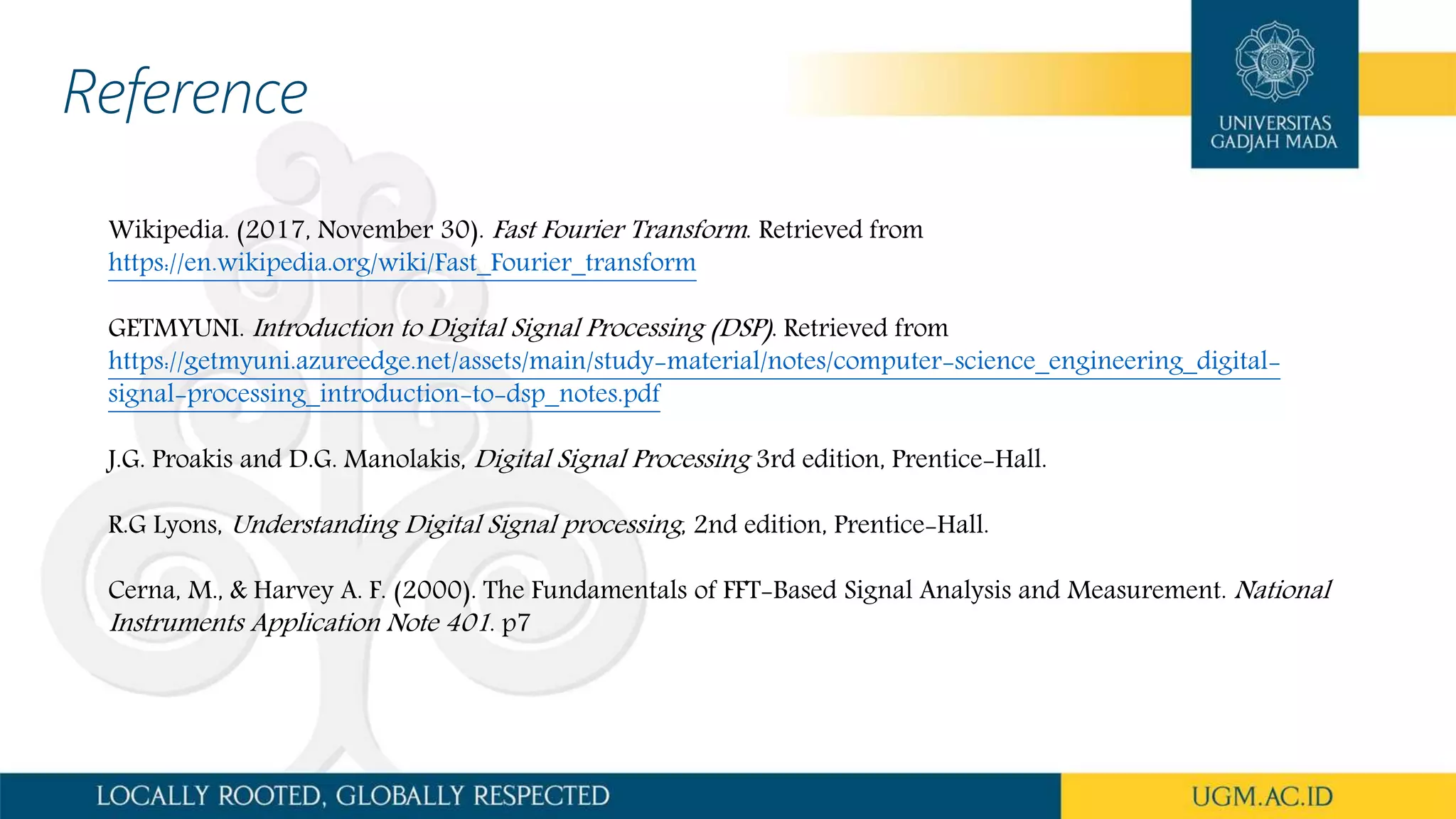 Fast Fourier Transform Analysis Pptx Computing Technology And Computing