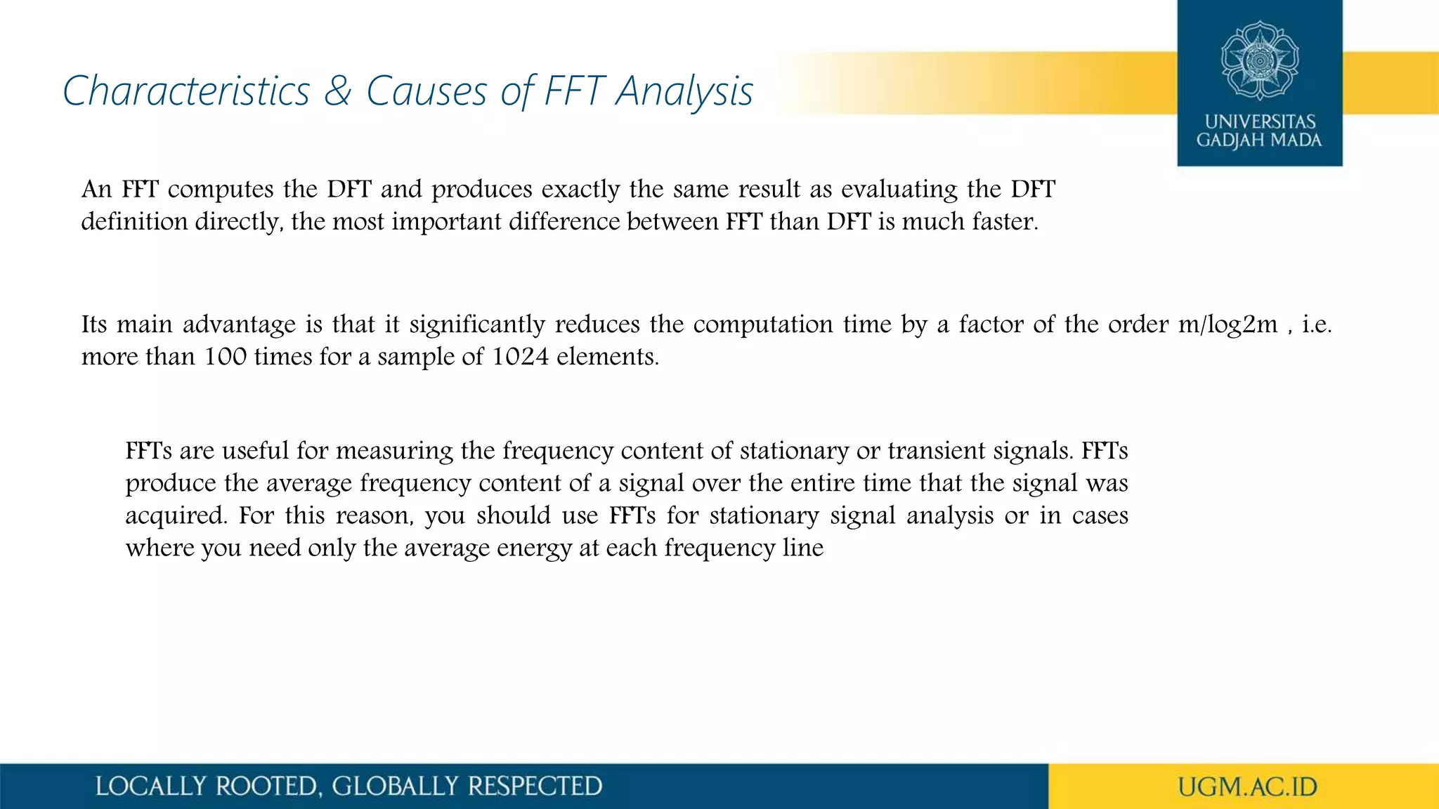 Fast Fourier Transform Analysis Pptx Computing Technology And Computing
